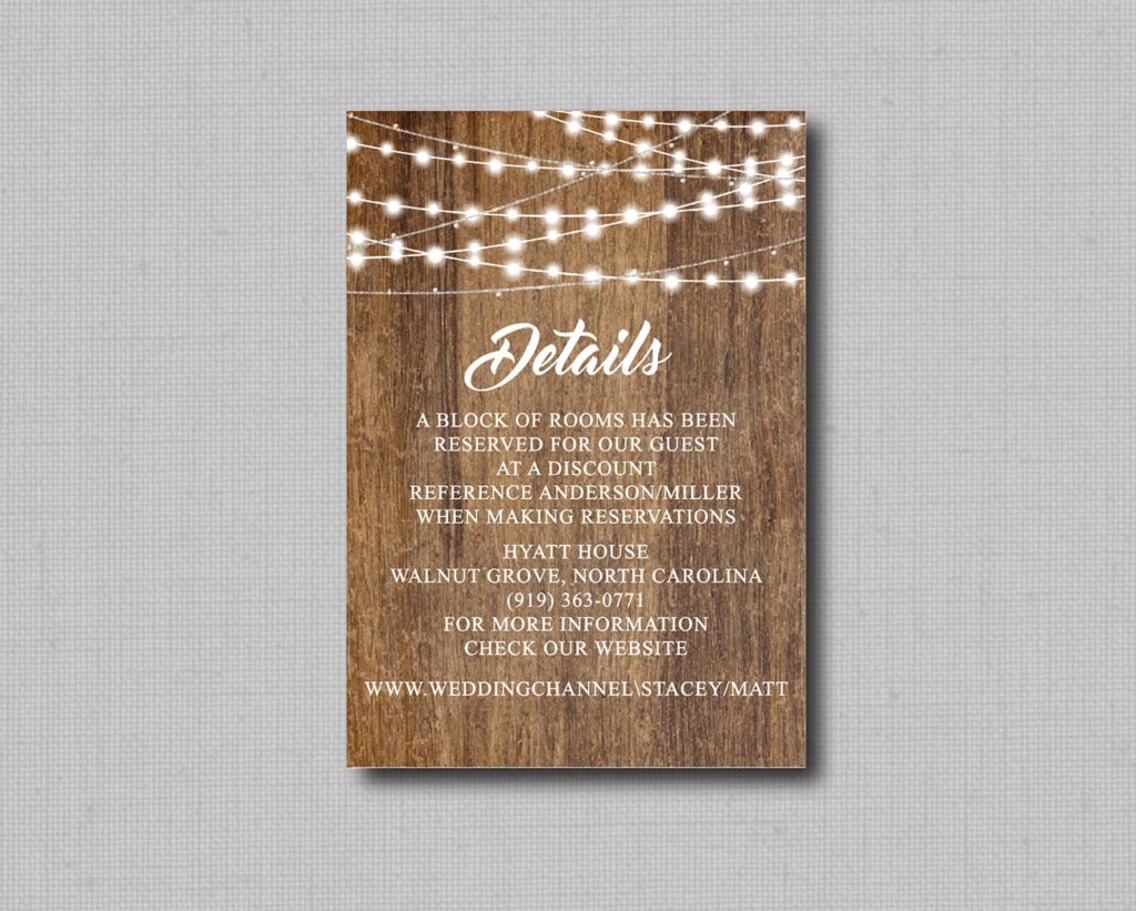 Rustic Country String Light Wedding Invitation - Affordable Wedding ...