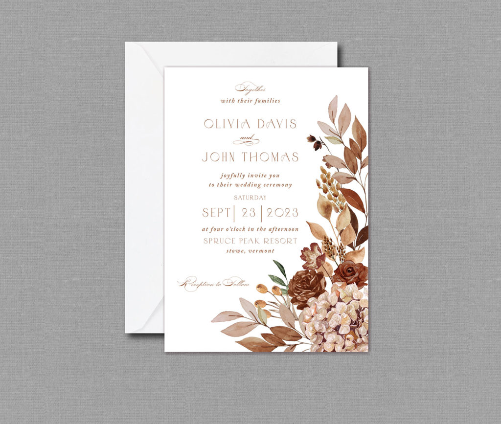 Fall Wedding Invitations - Affordable Wedding Invitations - Affordable ...