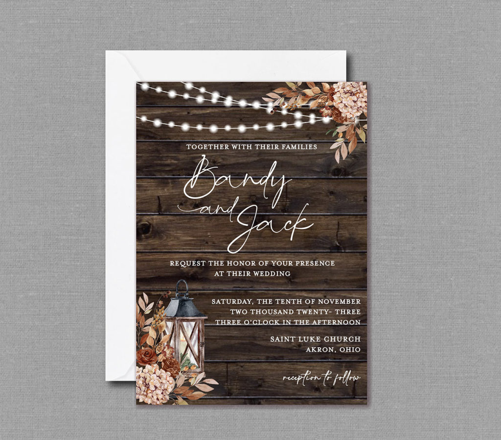 Fall Wedding Invitations - Affordable Wedding Invitations - Affordable ...