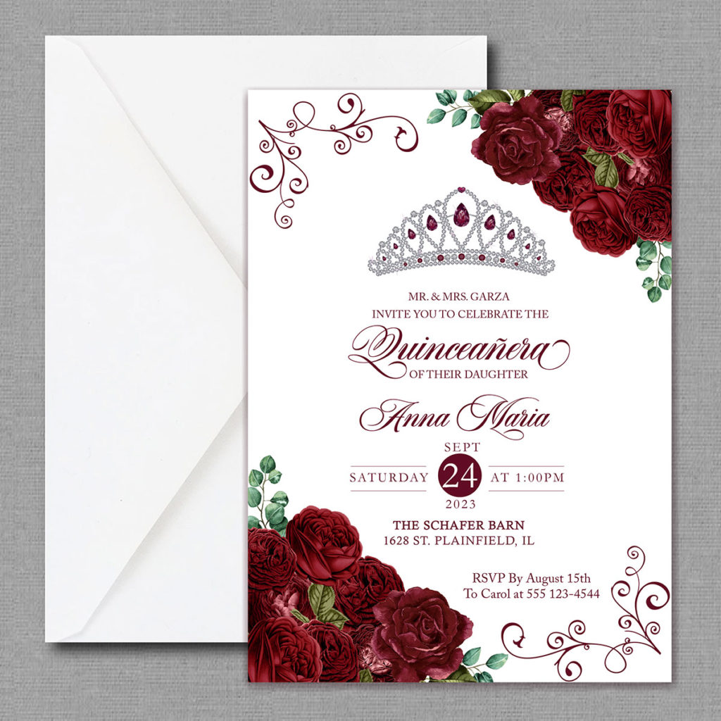Quinceanera Invitation - Affordable Wedding Invitations - Affordable ...